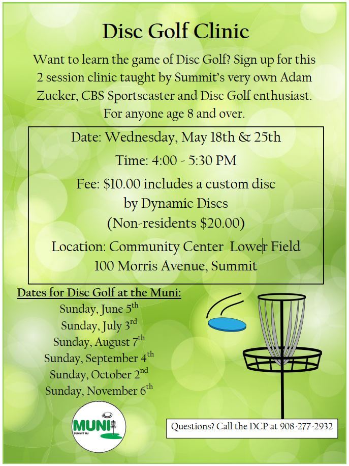 Disc Golf | Summit Community Programs, NJ